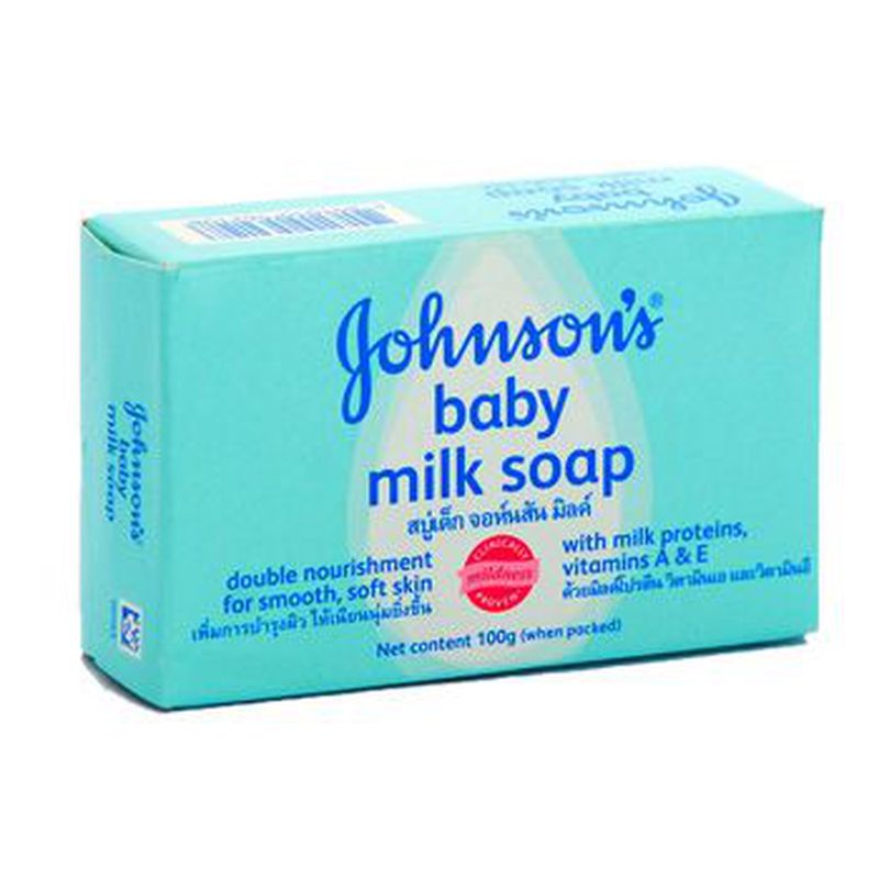 Johnson's Body Soap - Milk - 1 Box Isi 96 Pcs @ 100 gram - Putih