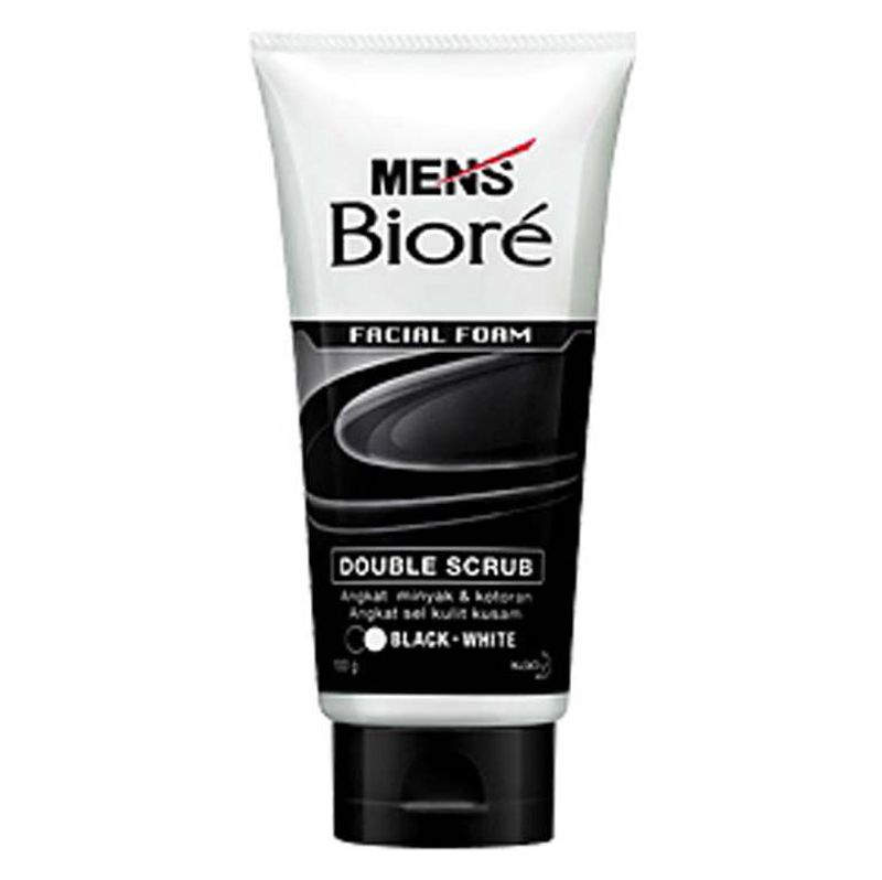 Biore Men's Double Scrub - 1 Karton Isi 24 Pcs @ 100 gram