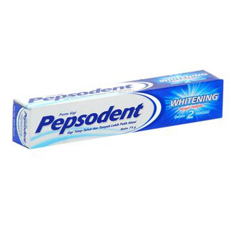Pepsodent Tooth Paste + Whitening - 1 Karton Isi 144 Pcs @ 75 gram