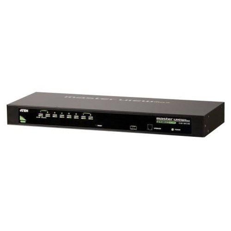 Aten 8-Port PS/2-USB VGA KVM Switch CS1308 - Hitam + Kabel Aten - Hitam
