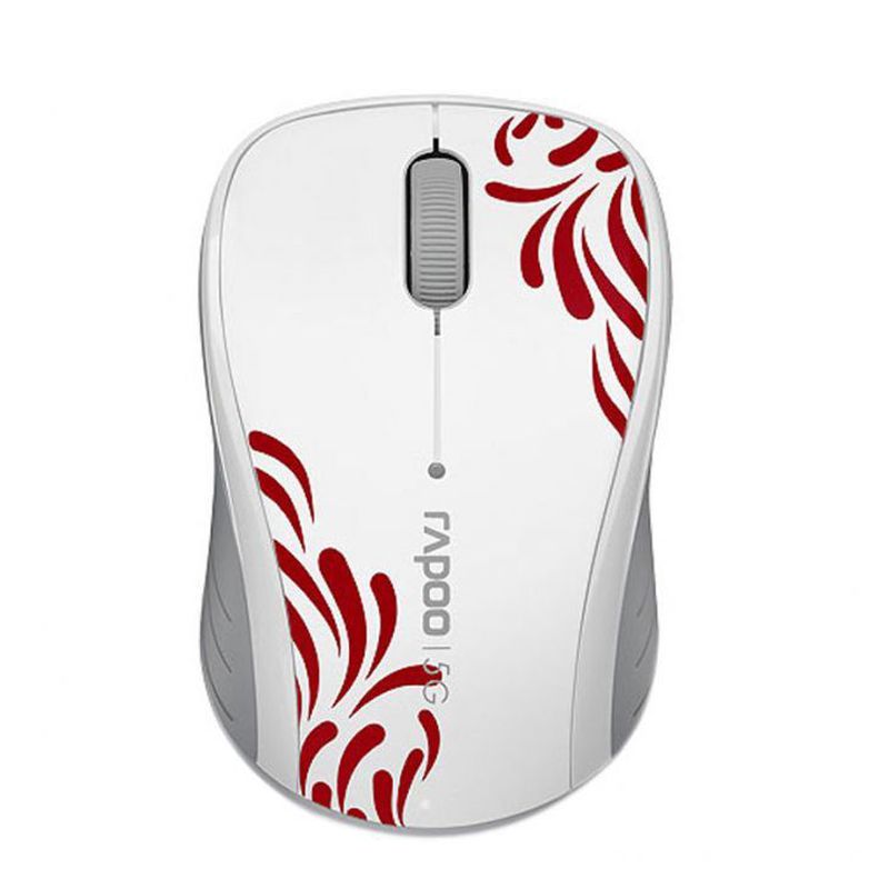 Rapoo 3100p Wireless Mid Mouse - Putih - Putih