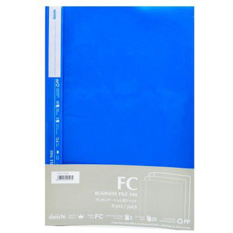 Daiichi Bussiness File 940 DCS01FC - F4 - Biru - 1 Set Isi 180 Pcs - Biru