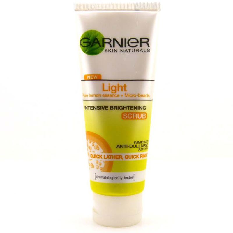 Garnier Intensive Brightening Scrub Light - Lemon - 1 Box Isi 24 Pcs ...