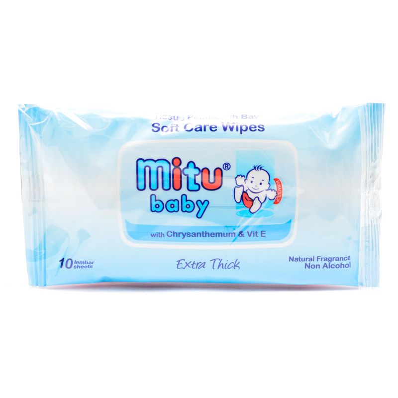 Mitu Baby Travel Pack - Biru - 1 Karton Isi 12 Pak - Biru