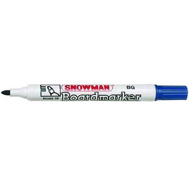 Snowman Whiteboard Marker BG-12 - Tinta Biru - 1 Karton Isi 24 Pak @ 2 ...