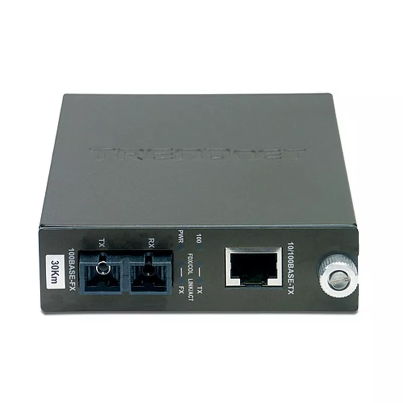 TRENDnet 10/100Base-TX to 100Base-FX Single Mode Fiber Converter 30KM ...
