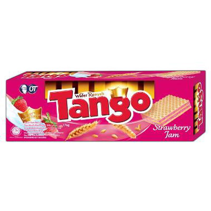 Tango Wafer Strawberry - 176 gr - Karton Isi 24