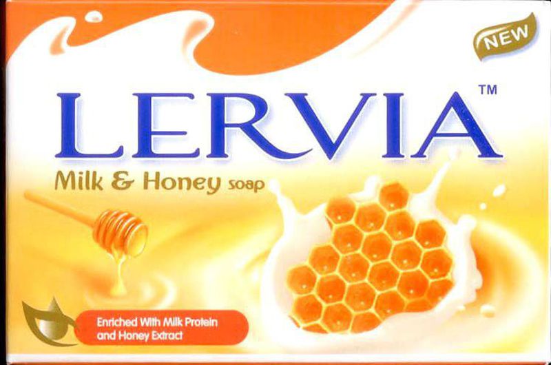 Lervia Bar Soap Milk & Honey - 1 Karton Isi 72 Pcs @ 90 gram