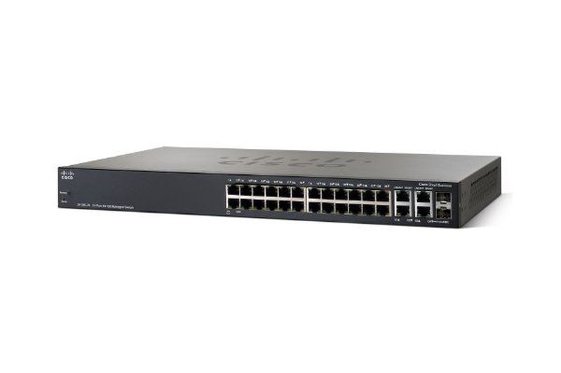 Cisco Switch Hub SRW224G4P-K9-EU - Hitam
