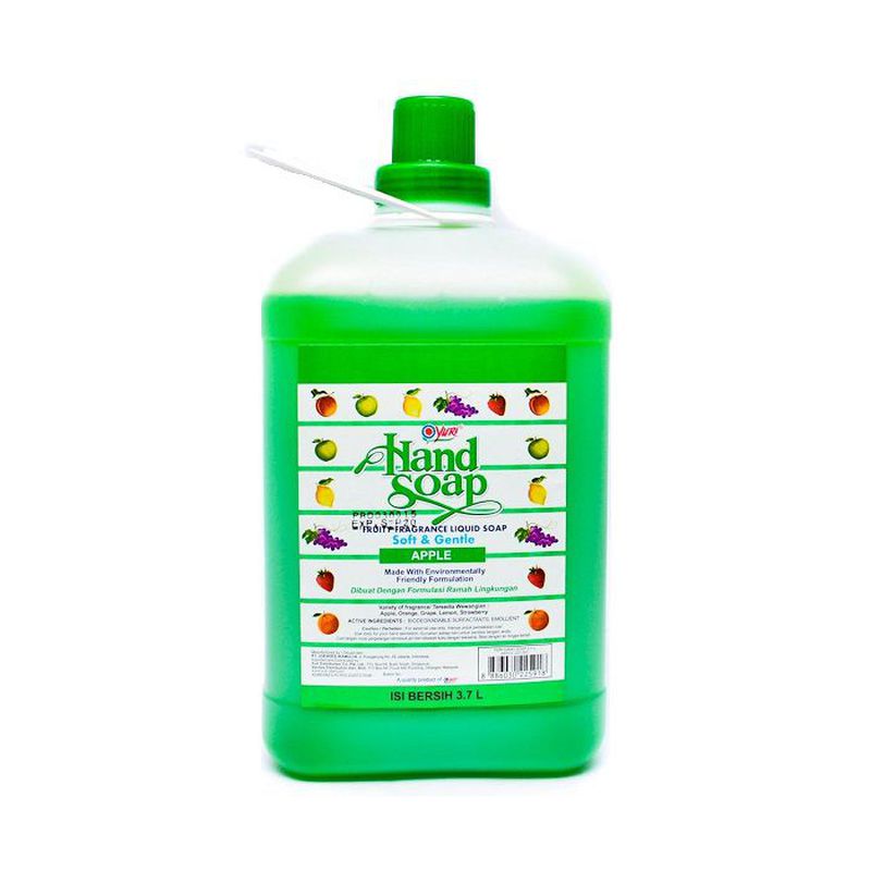 Yuri Hand Soap Liquid - Apple - 4 Jerigen @ 3.7 Liter