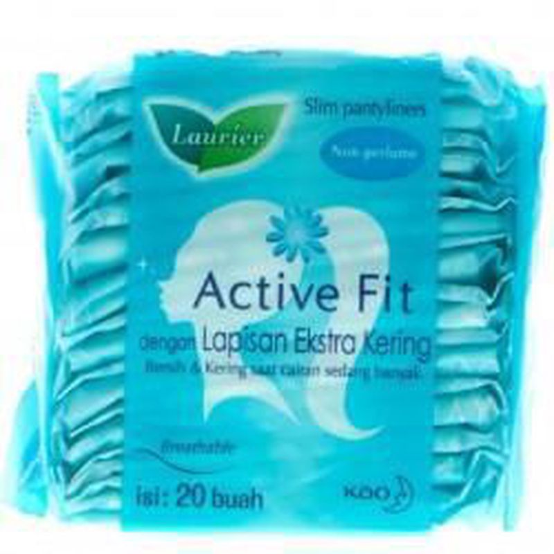 Laurier Pantyliner Active Fit Non Perfumed - 1 Karton Isi 12 Pcs