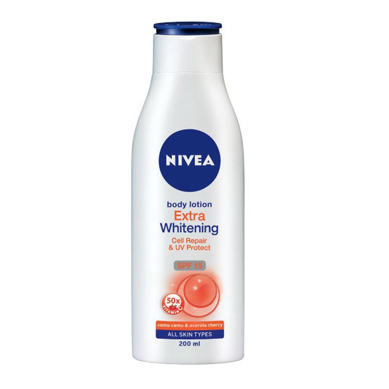 Nivea Body UV Extra Whitening Lotion - 200 ml - 1 Kotak Isi 24 Pcs