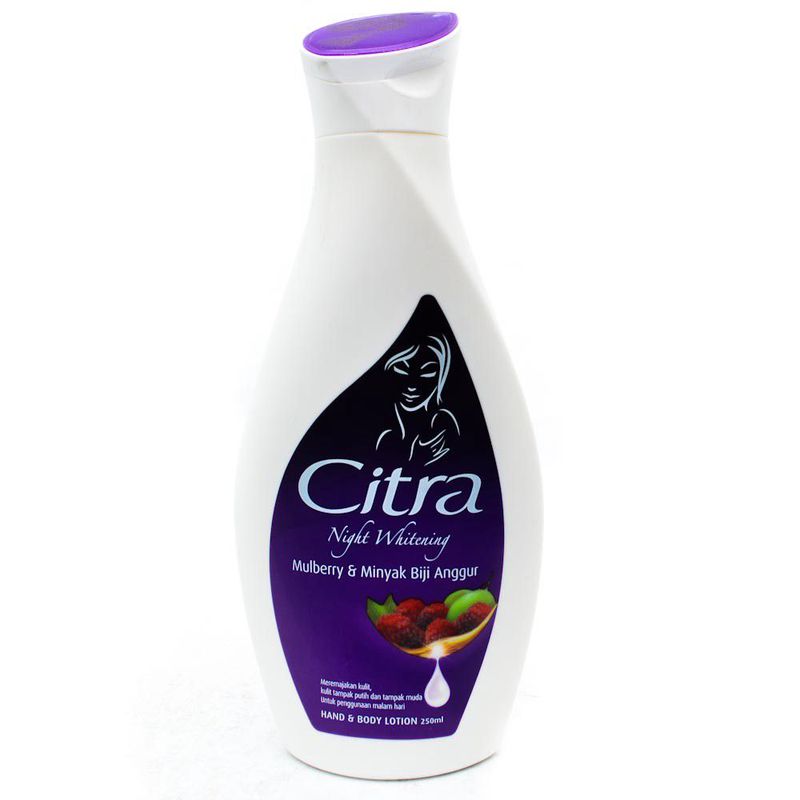 Citra Hand & Body Lotion Night Whitening - 1 Karton Isi 24 Pcs @ 250ml
