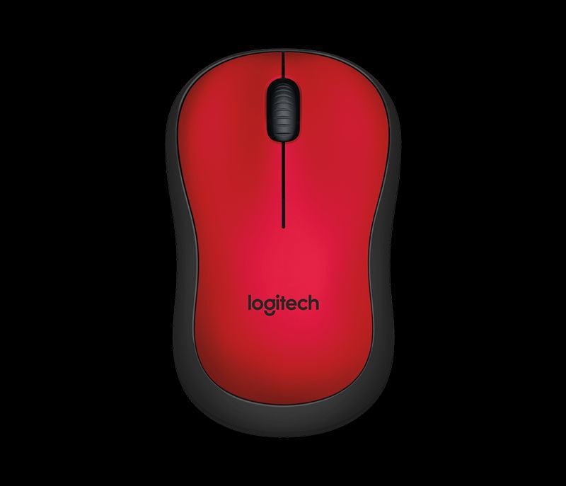 Logitech Wireless Mouse M221 - Merah - Merah