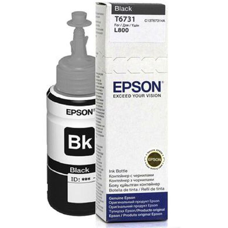 Epson Tinta Botol - C13T673199 - 70 mL - Hitam - Hitam