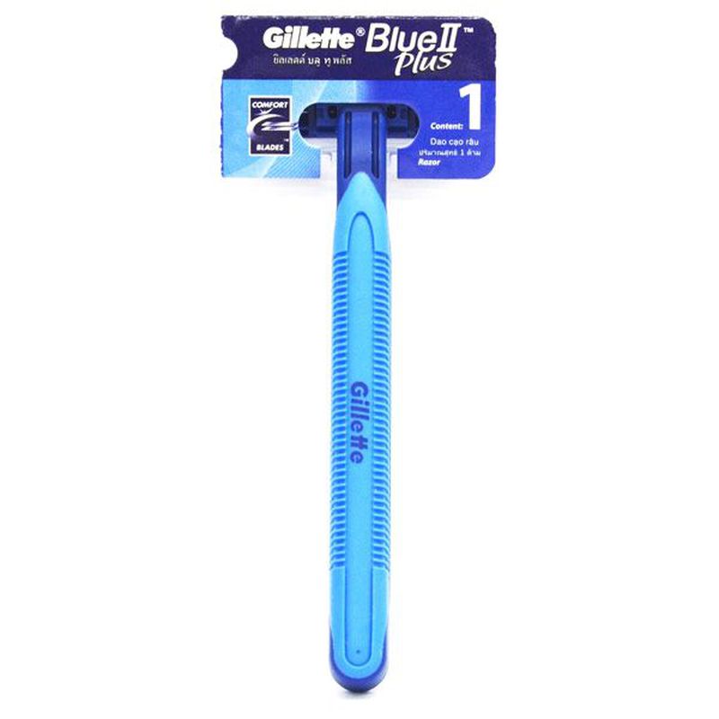 Gillette Blue II Plus Ultra Grip Hang Card - 1 Set Isi 48 Pcs