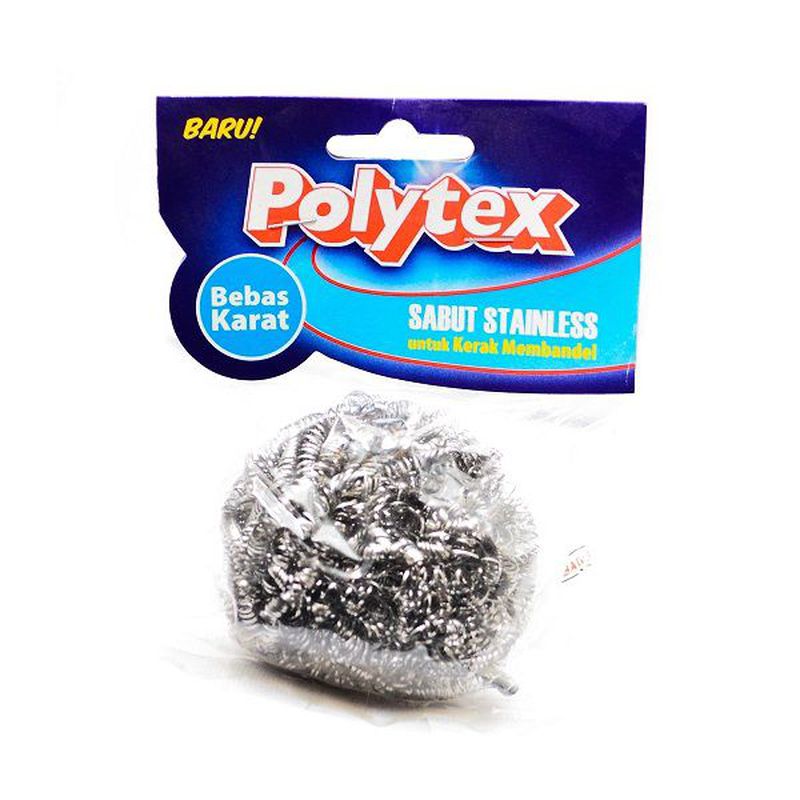 Polytex Sabut Stainless - 1 Set Isi 12 Pcs