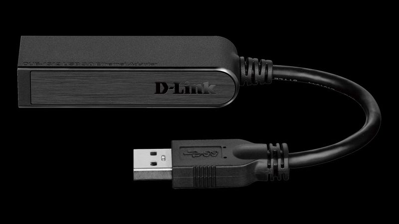 D-Link Adapter USB 3.0 ke Gigabit Ethernet DUB-1312 - Hitam - Hitam