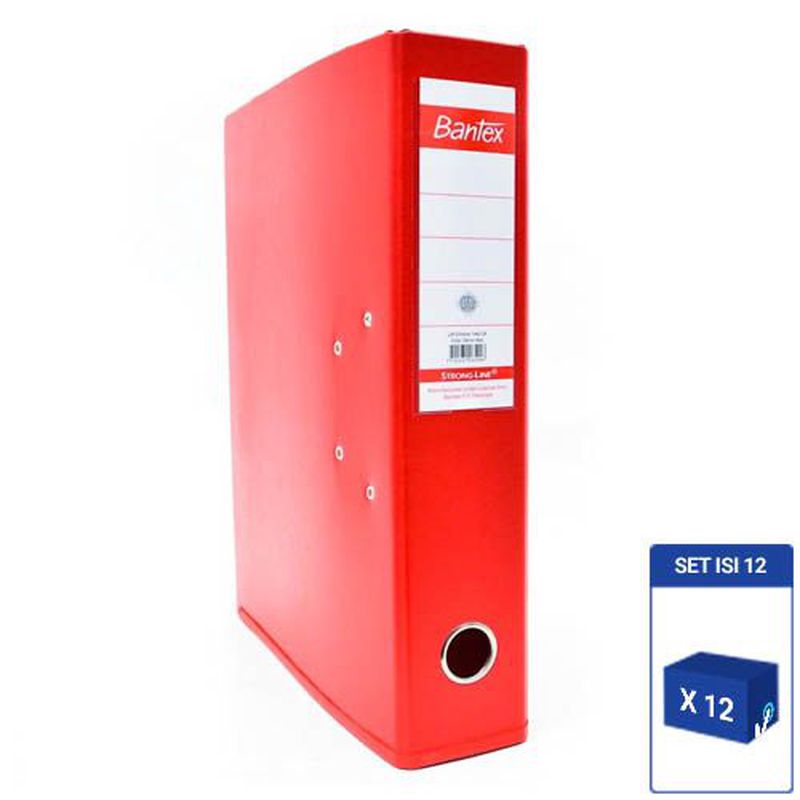 Bantex Folder Document Lever Arch Files Plastic 1465 Merah - Ukuran F4 ...
