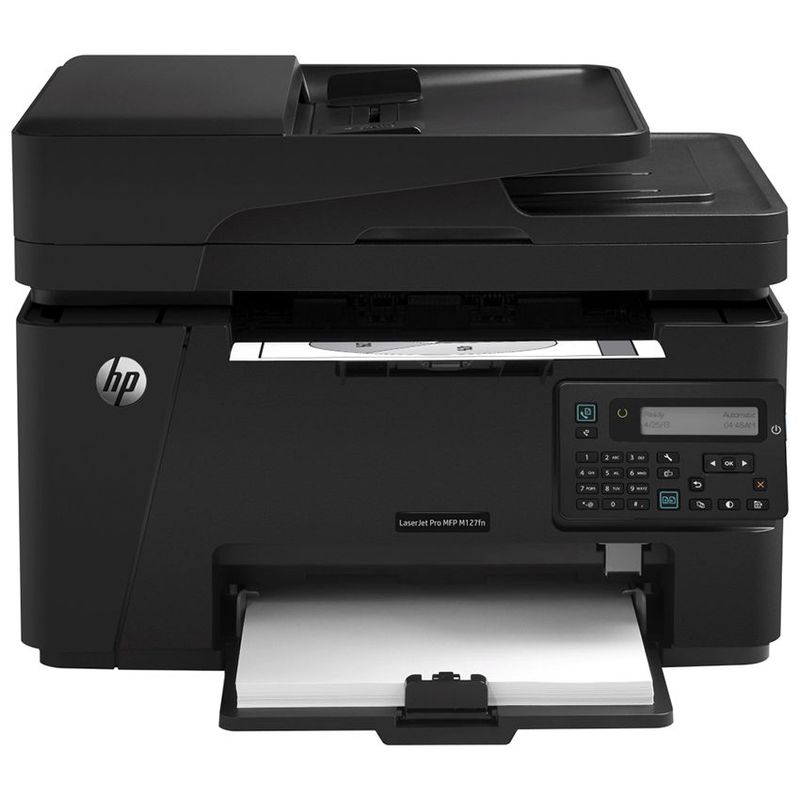 HP Multifunction Printer LaserJet Pro MFP M127fn - CZ181A - Hitam - Hitam