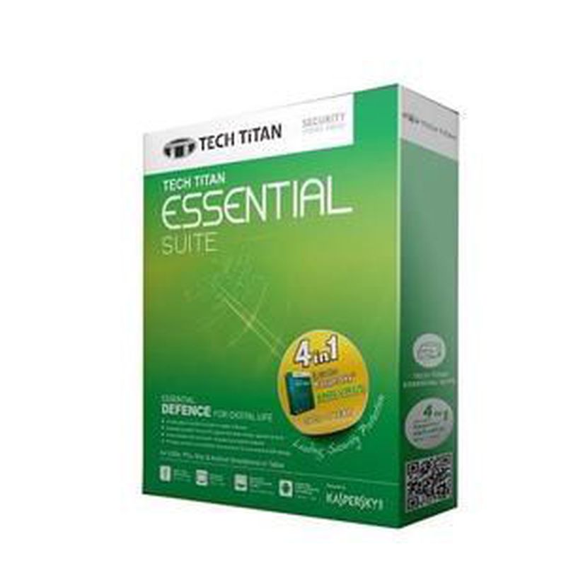 Kaspersky Tech Titan Essential Suite - 1 Tahun - 3 Users