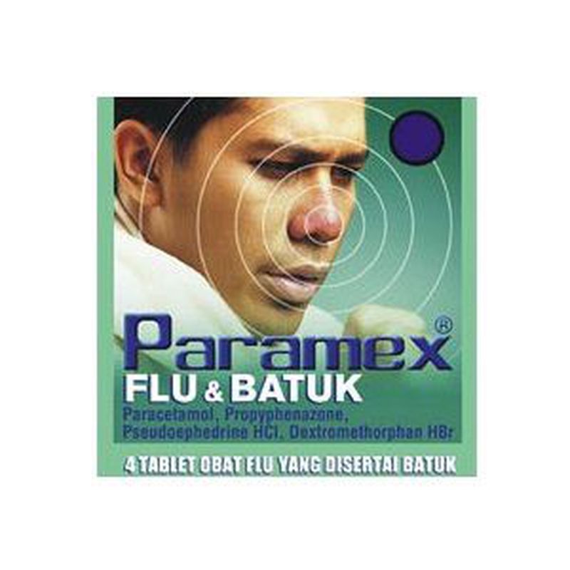 Paramex Flu & Batuk - 1 Set Isi 50 Strip @ 4 Tablet