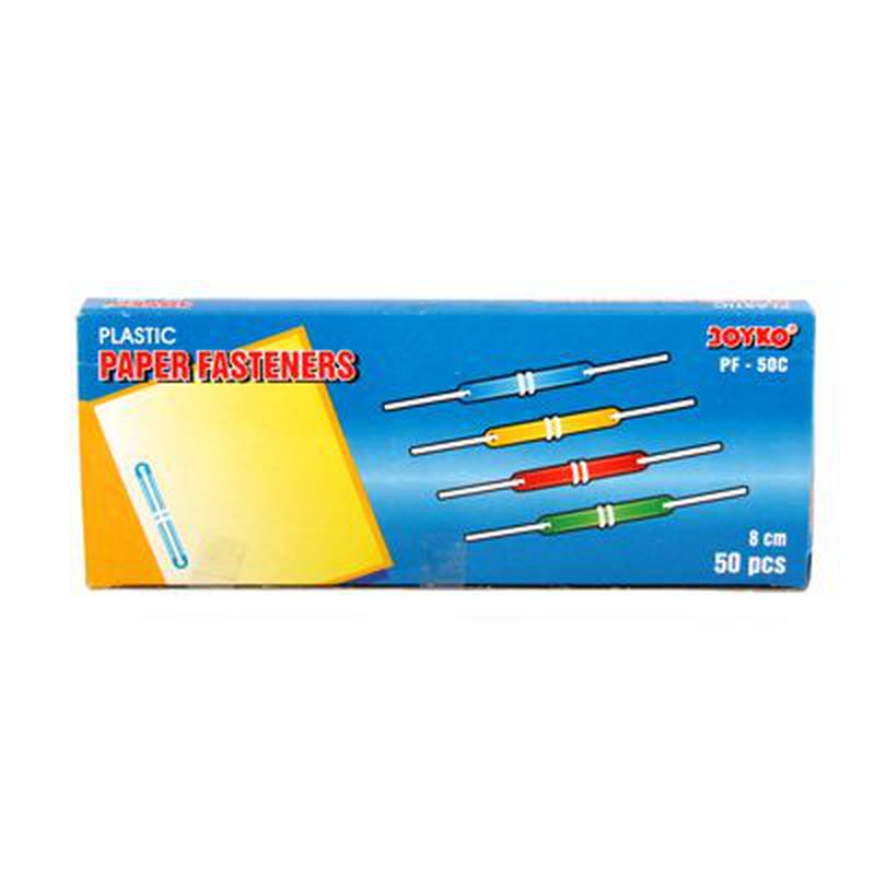 Joyko Plastic Paper Fastener PF-50C - Assorted - 1 Karton Isi 12 Pak ...