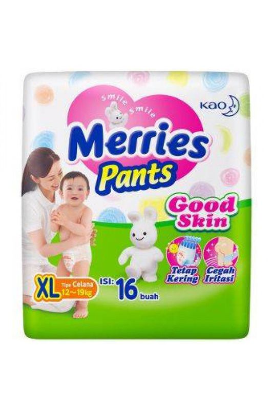 Merries Pants Good Skin - Ukuran XL - 1 Karton Isi 8 Pak