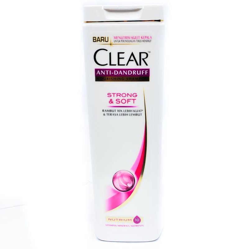 Clear Shampoo Anti Dandruff Strong & Soft - 1 Karton Isi 18 Botol @ 340 ml