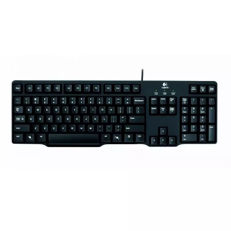 Logitech Classic Keyboard K 100 - 920-002145 - Hitam