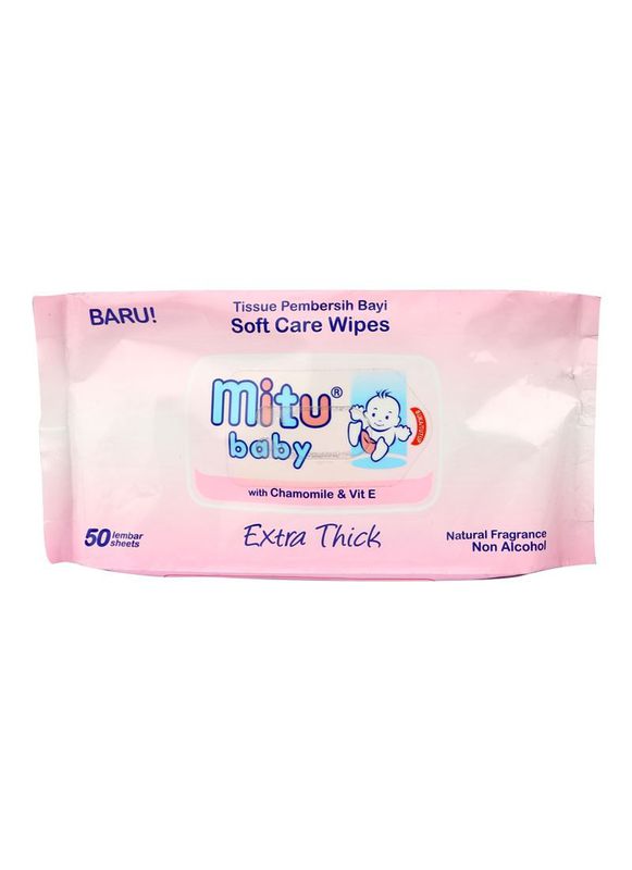 Mitu Baby Ganti Popok - Pink - 1 Karton Isi 12 Pak - Pink