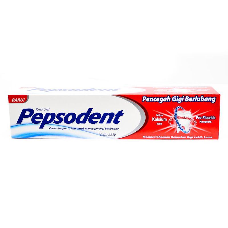 Pepsodent Tooth Paste White - 1 Karton Isi 36 Pcs @ 225 gram