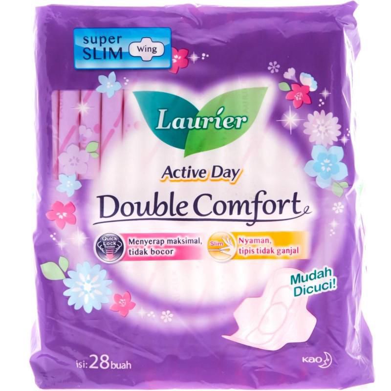 Laurier Double Comfort Wing - 1 Karton Isi 24 Pcs