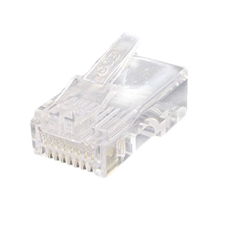 AMP Konektor RJ-45 - 1 Box Isi 50 Pcs - Putih Bening