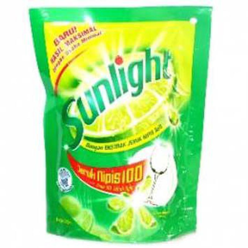 Sunlight Gel Lime Refill 200ml - 1 Kotak Isi 24 Pcs - Hijau