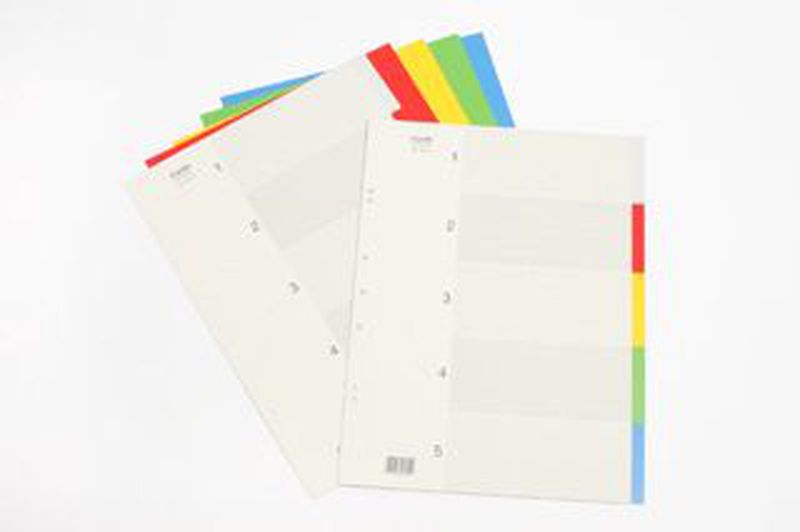 Bantex Pembatas PP Colour Divider 6017 - Ukuran A3 Portrait - 5 Lembar ...