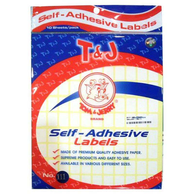 Tandj Stiker Label Polos No 111 12 X 18 Mm 1 Karton Isi 25 Pak 10