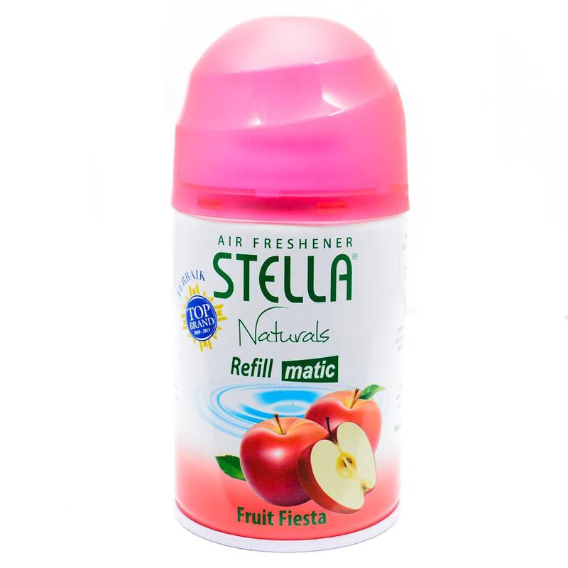 Stella Matic Refill - Fruit Fiesta - 1 Set Isi 12 Kaleng @ 225 ml - Pink