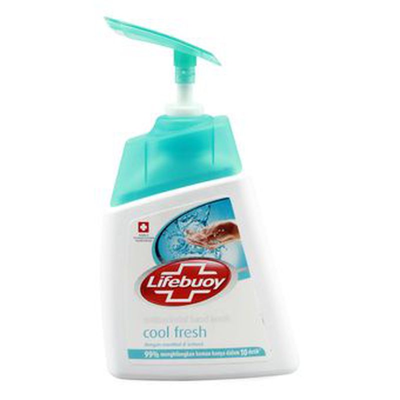 Lifebuoy Hand Wash Cool Fresh - Pump 225 ml - Karton Isi 12
