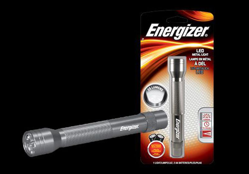 Energizer Senter Metal Light LED LCM2AA - 55 Lumens - Hitam