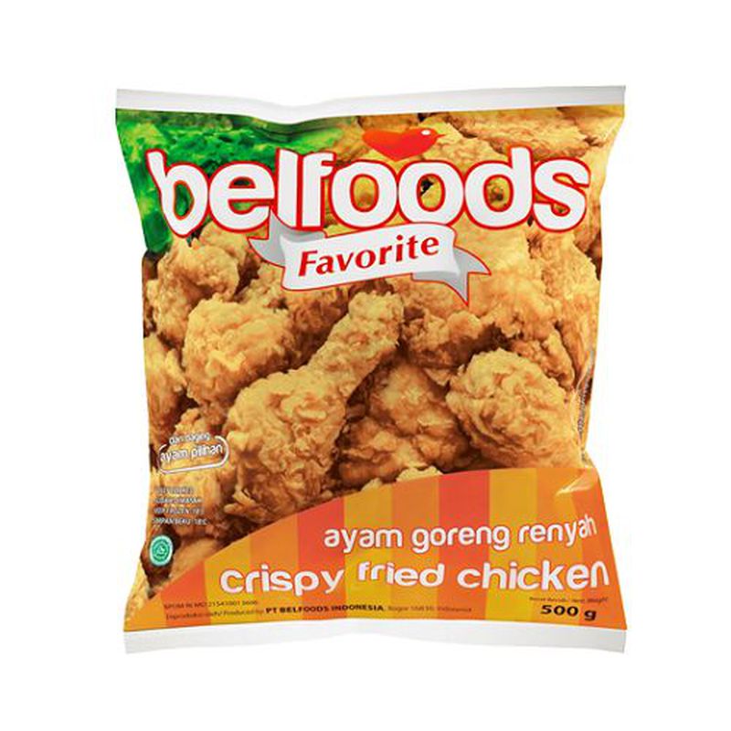 Belfoods Favorite Crispy Fried Chicken - 1 Karton Isi 12 Pak @ 500 gram