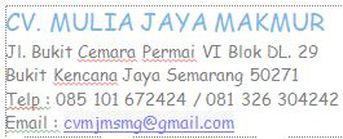 Katalog Produk CV. MULIA JAYA MAKMUR - Kota Semarang | Mbizmarket.co.id