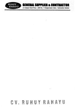 Katalog Produk CV.RUHUY RAHAYU - Kota Banjarmasin | Mbizmarket.co.id