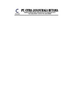 Katalog Produk PT. CITRA JANANURAGA HUTAMA - Kota Semarang | Mbizmarket ...