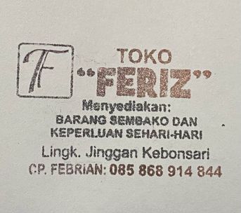 Katalog Produk TOKO FERIZ - Kab. Temanggung | Mbizmarket.co.id