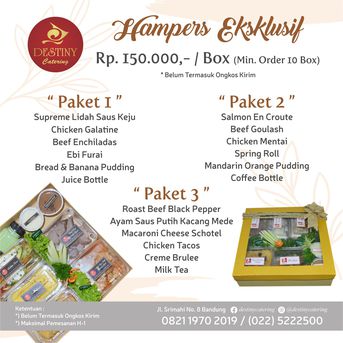 Destiny Catering - Kota Bandung | Mbizmarket.co.id