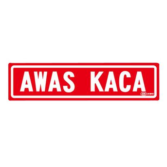 GM LABEL AWAS KACA LK-201 KECIL WARNA