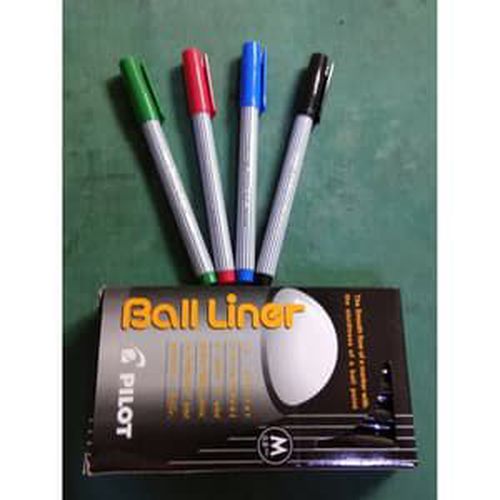 Ballpoint Balliner / 0,8 mm mata pena, tinta gel - Merah
