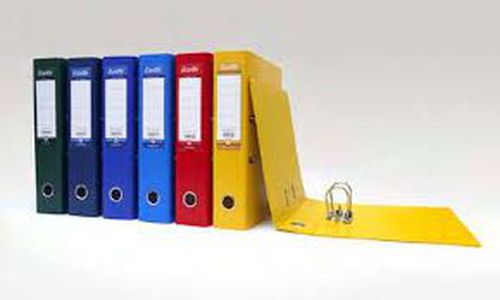 Odner Teka Vinyl Warna Merah Kuning Hijau Biru