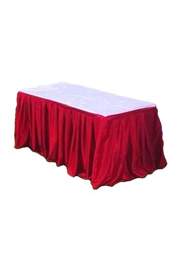 Meja Undangan + cover - Maroon